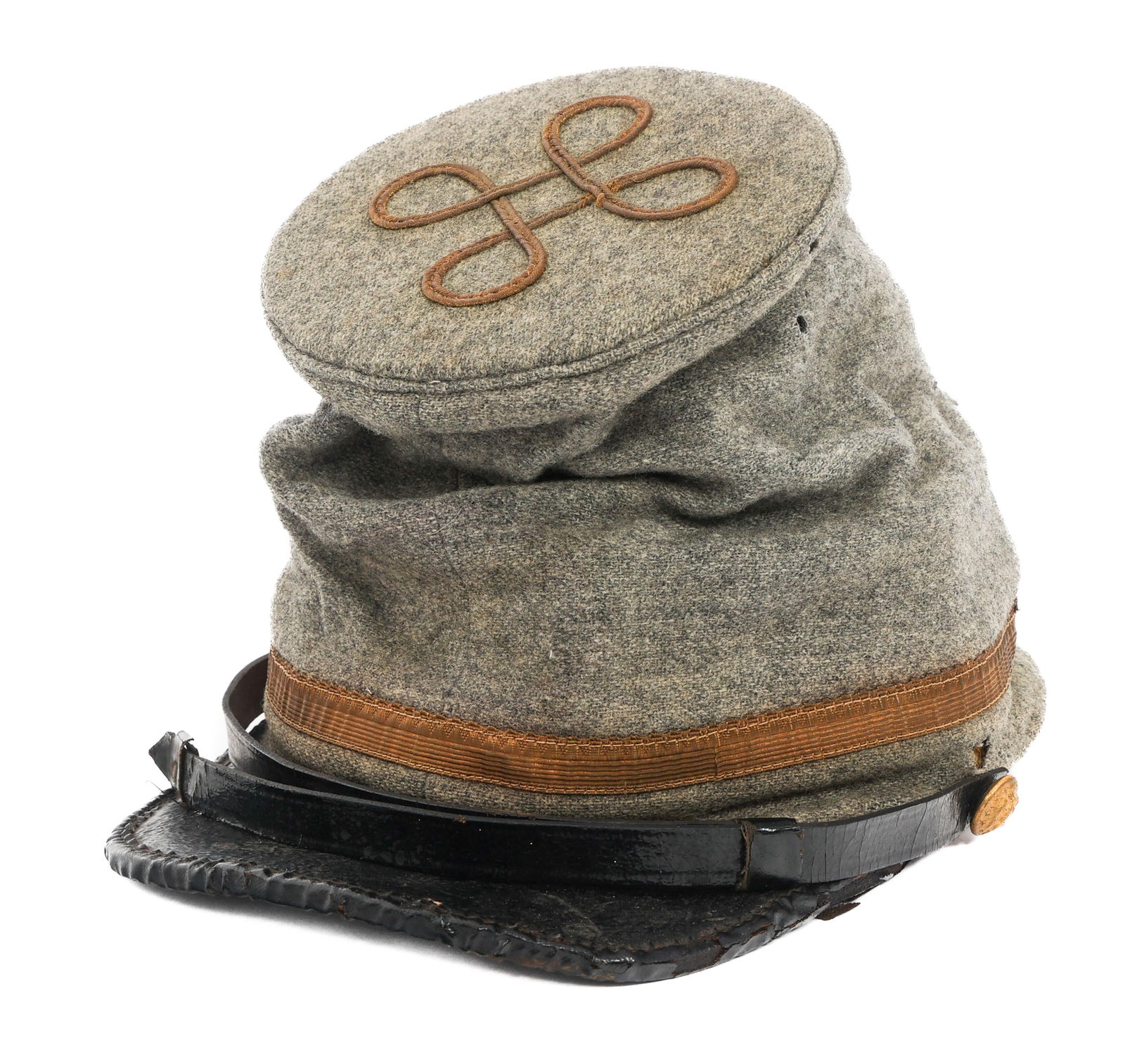 Civil War Confederate Staff Officer Forage Cap Auction