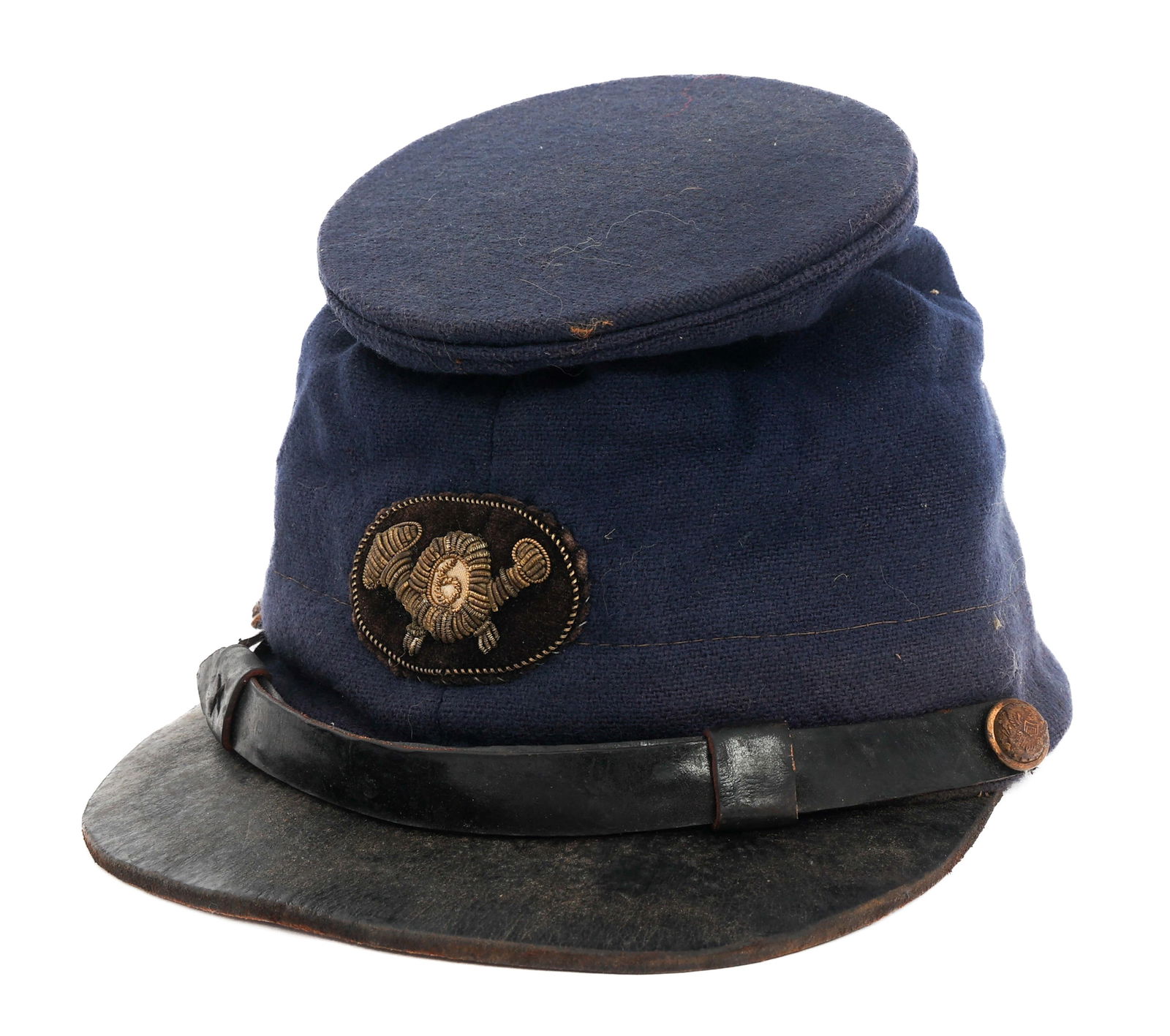 Civil War Us M1858 6th Infantry Officer Forage Cap Auction