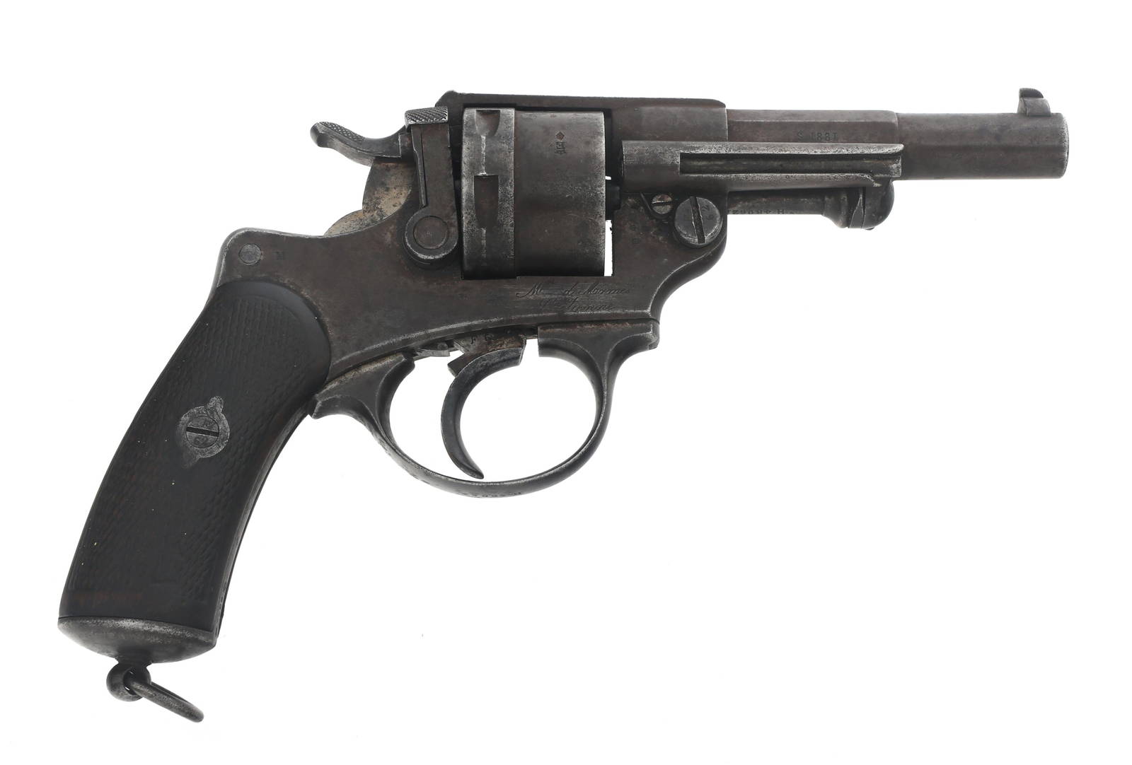 1881 French St Etienne Model 1873 11mm Da Revolver Auction