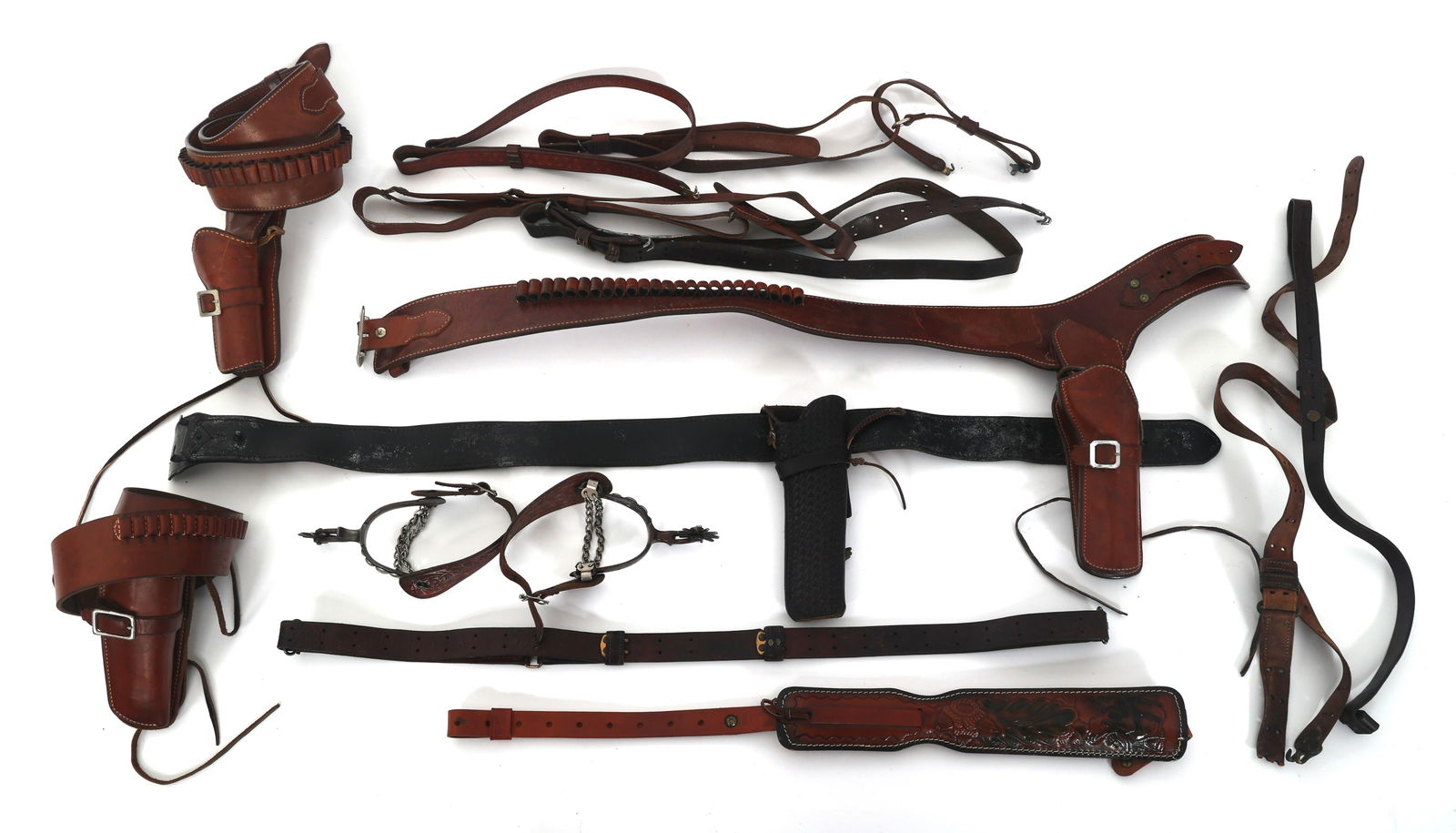 Leather Holsters, Belts, And Rifle Slings Auction