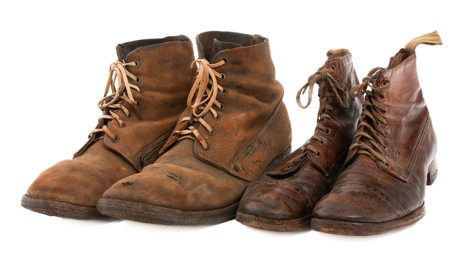 Wwi Us Pershing & French Combat Boots Auction