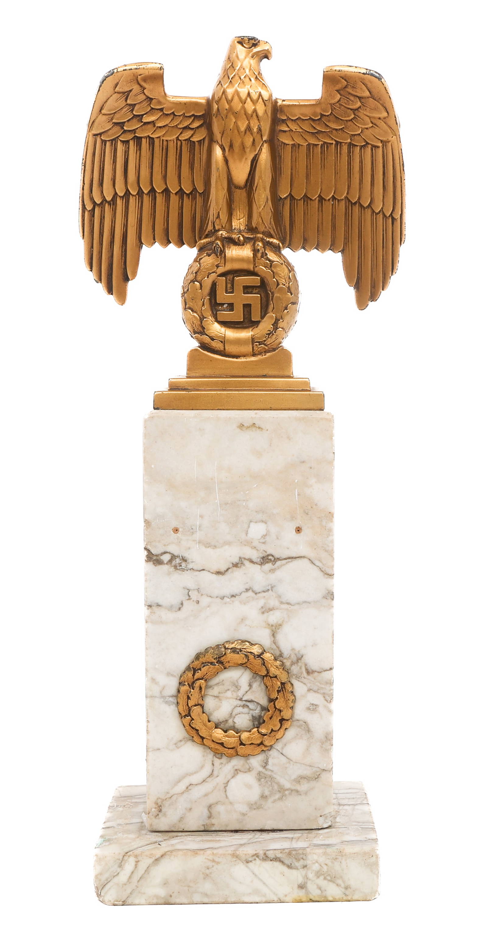 Wwii German Nsdap Gold Grade Eagle Desk Statue Auction