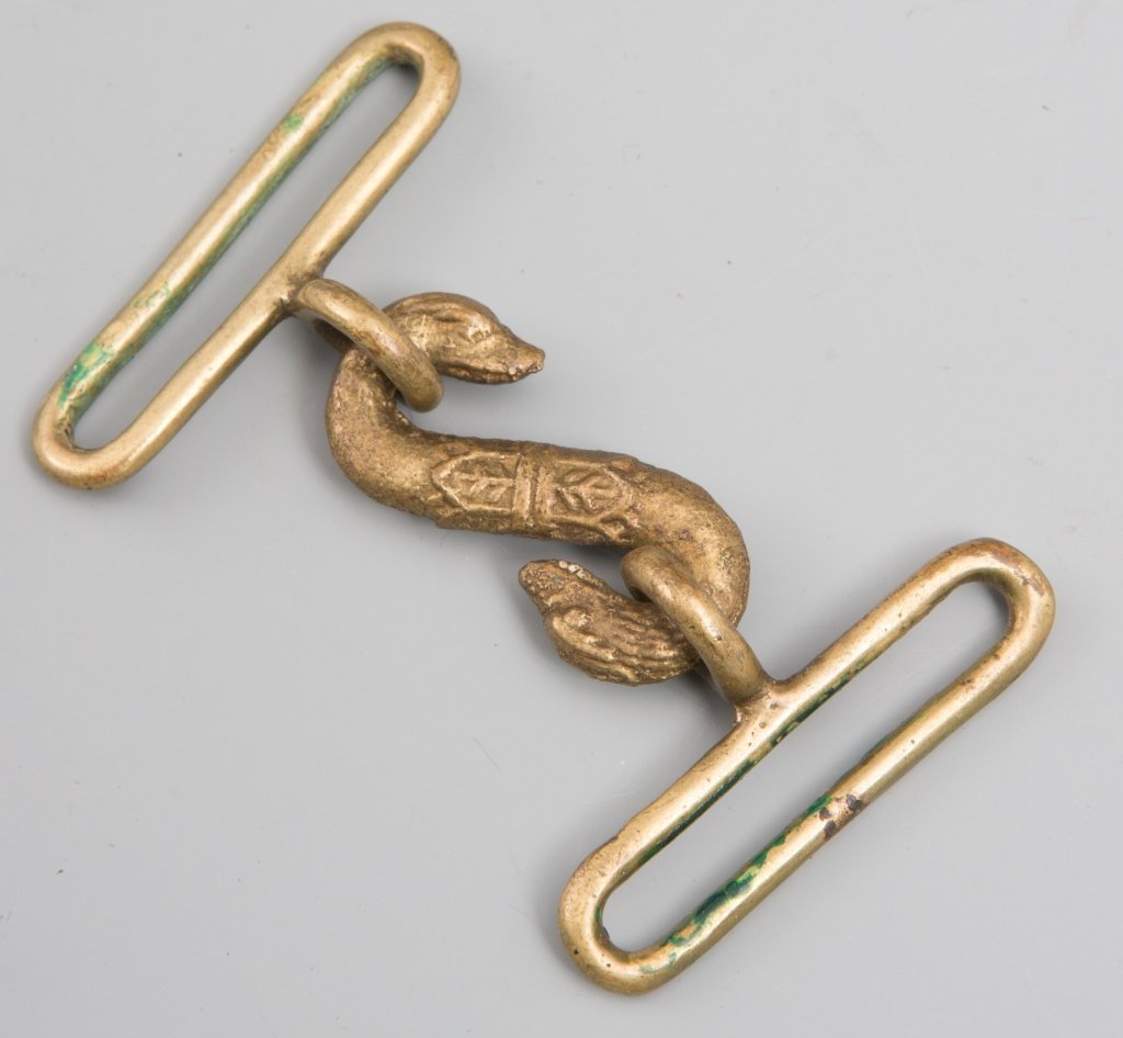 CIVIL WAR CONFEDERATE IMPORT SNAKE BELT BUCKLE