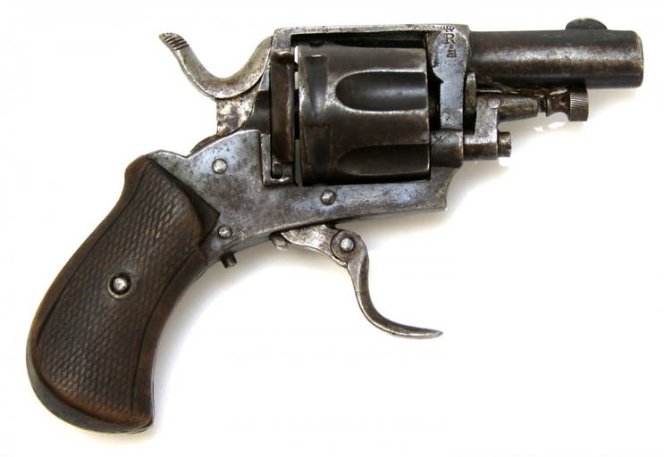 Antique Belgian Folding Trigger Bulldog Revolver