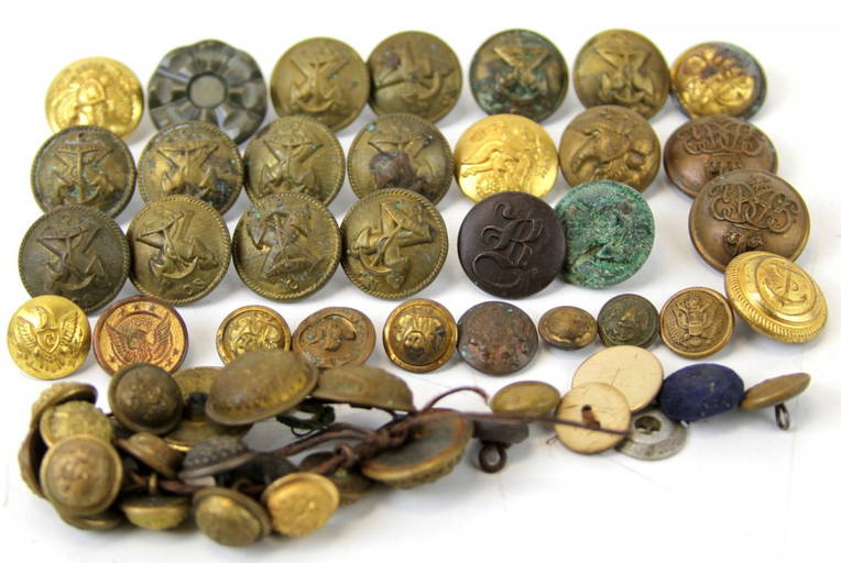 Antique Military Button Collection