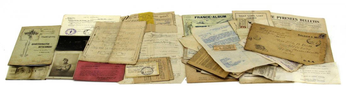 Wwi Archive Of William Schofield Hebronville Mass