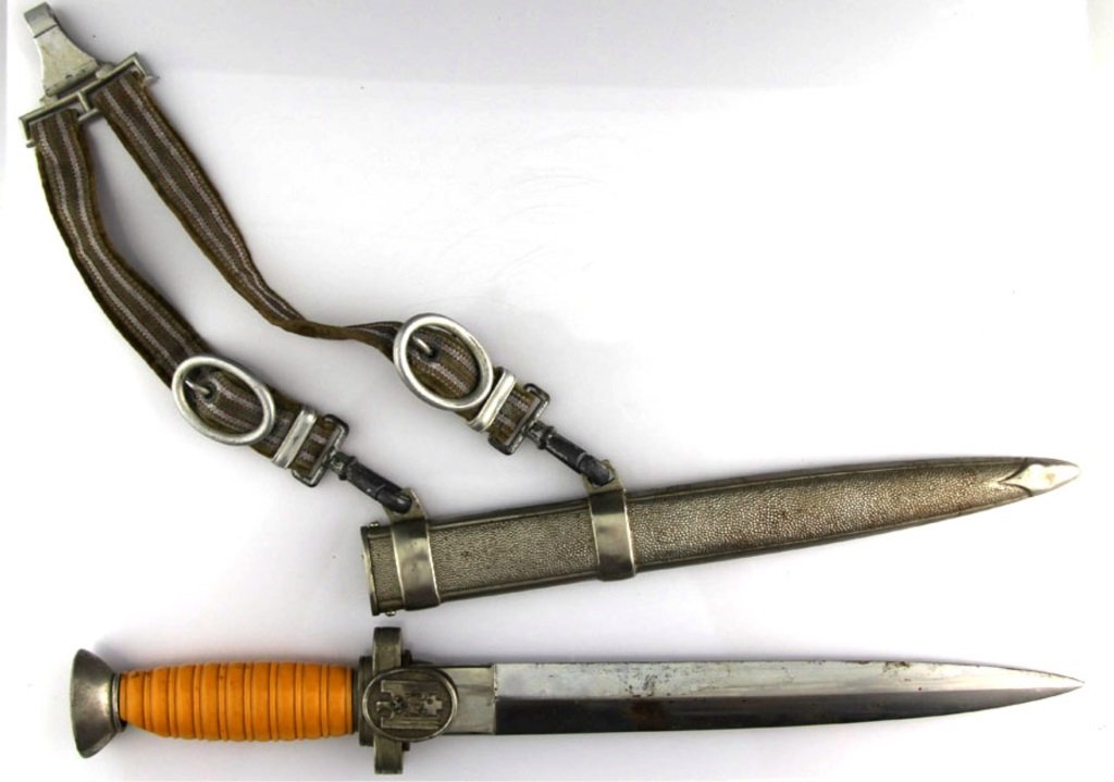 Wwii German Red Cross Officer Dagger W/ Hanger