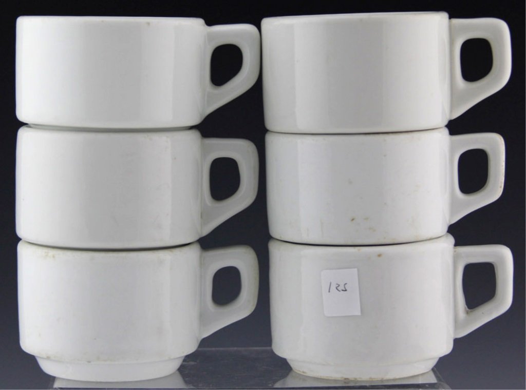 Wwii German Porcelain Coffee Mug Lot Of 6