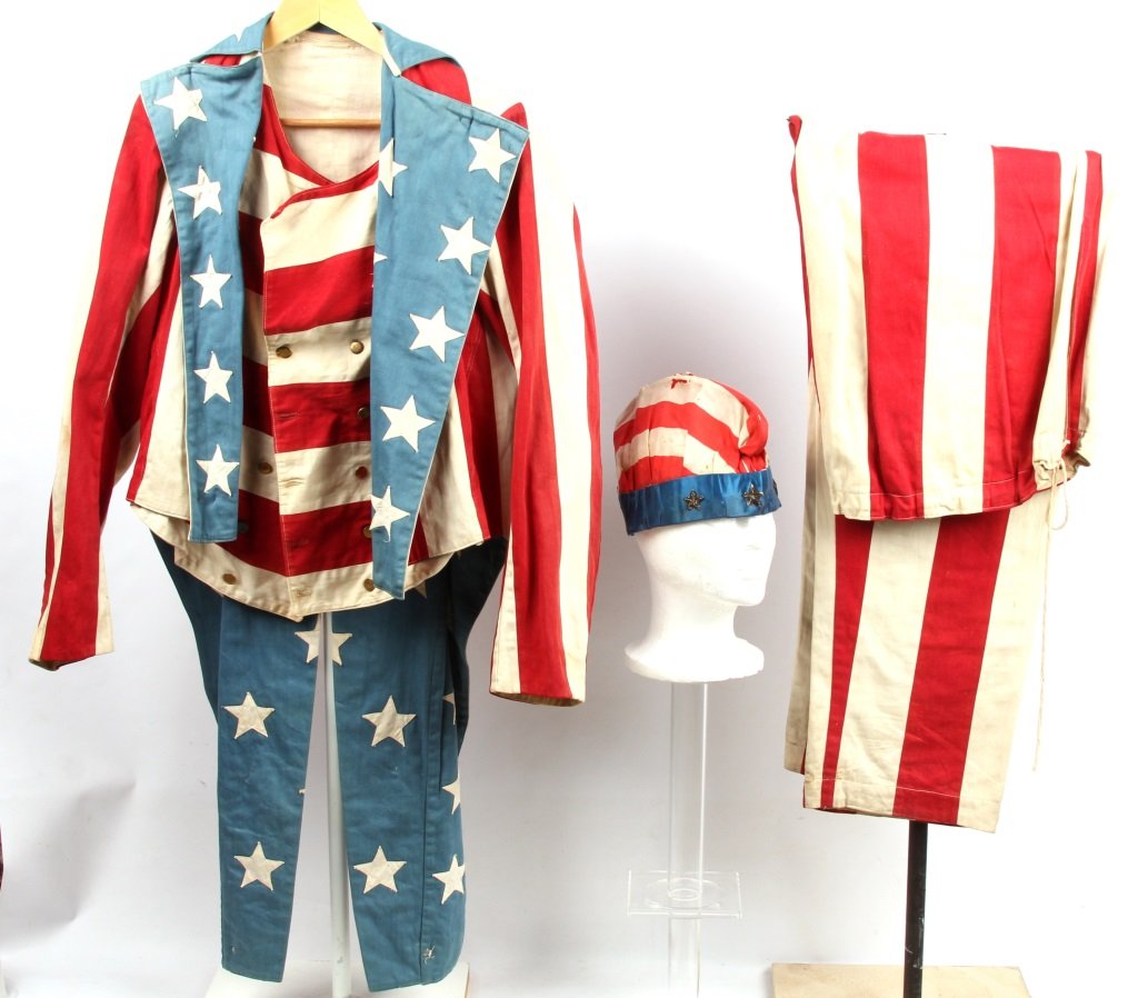 ANTIQUE AMERICAN FLAG COSTUME