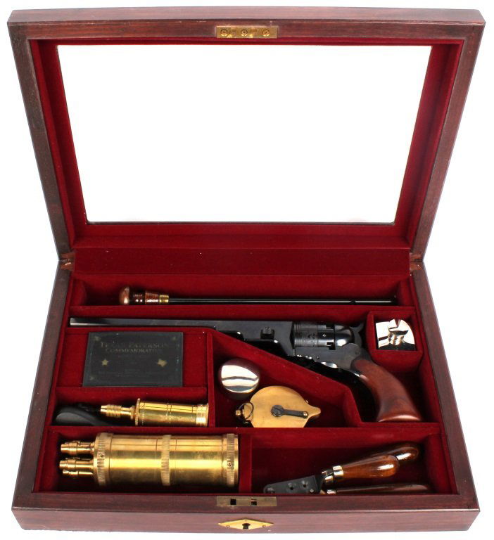 Cased Pietta 1836 Colt Texas Paterson Revolver