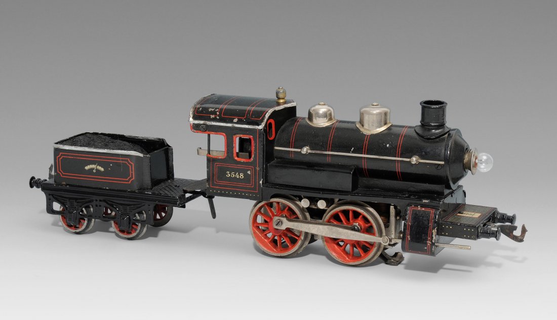 Bing-Dampflokomotive mit Tender "3548" Deutschland, um