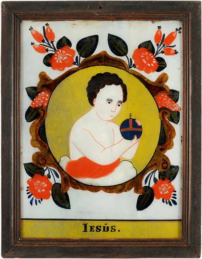 Hinterglasbild Oberã¶sterreich, Sandl, Mitte 19.jh.