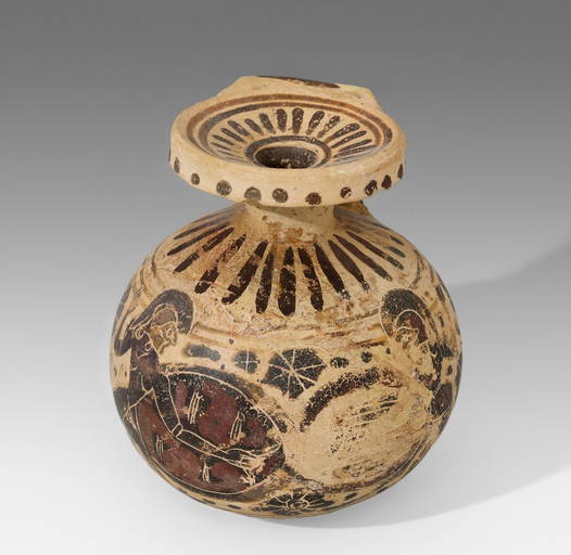 Aryballos Korinthisch, Um 600 V. Chr. Heller Ton Mit