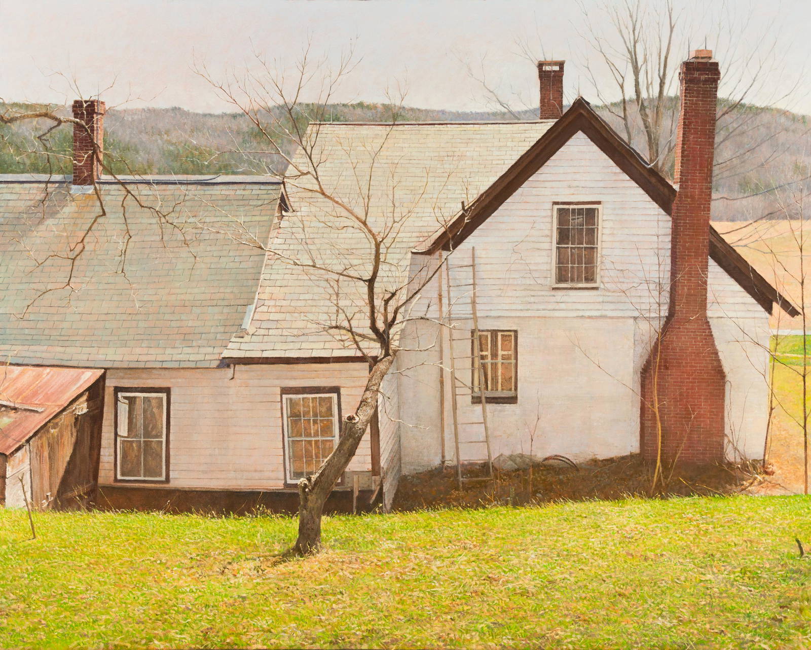 Peter Poskas (Am. b. 1939), "Orchard Light No. II", Oil on canvas ...