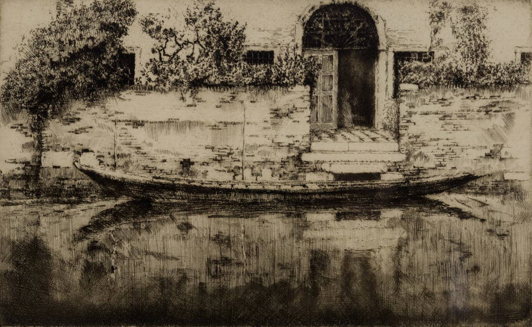 Ernest Roth (am. 1879-1964), Venice, 1906, Etching, Framed Under Glass ...