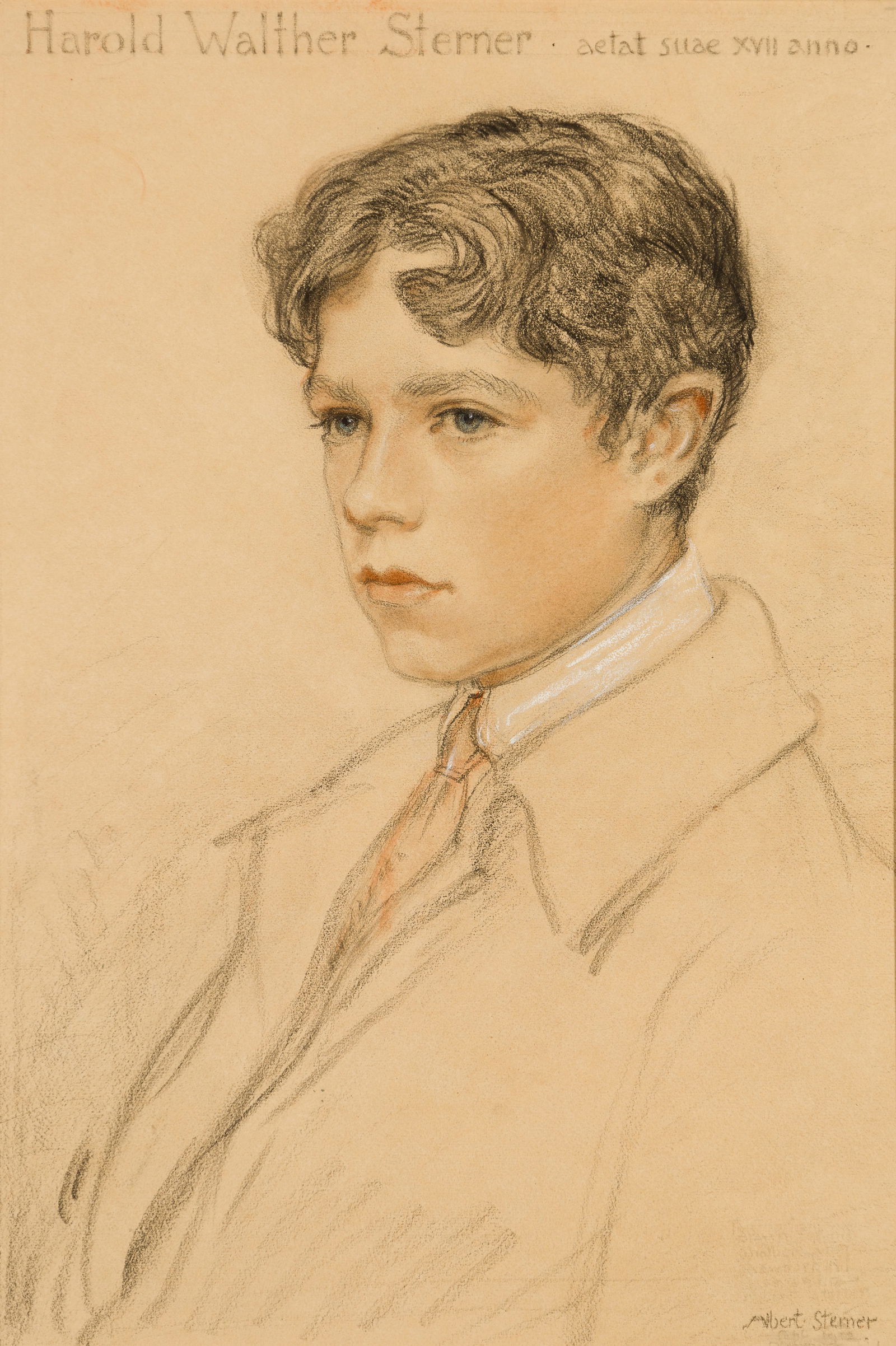 Albert Sterner (br./am. 1863-1946), Portrait Of Harold Sterner ...