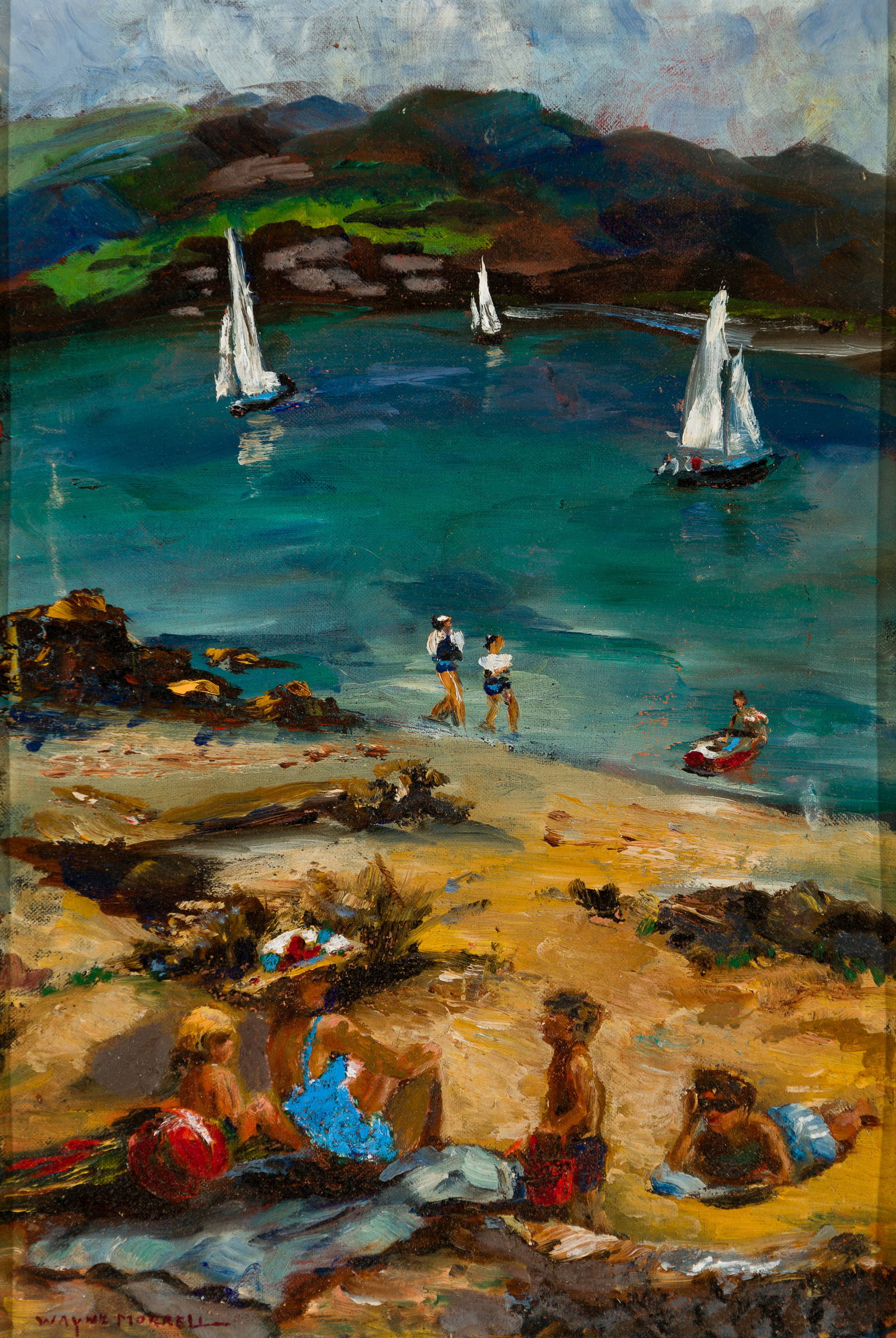 Wayne Beam Morrell (am. 1923-2013), Oil On Canvasboard, Framed Auction