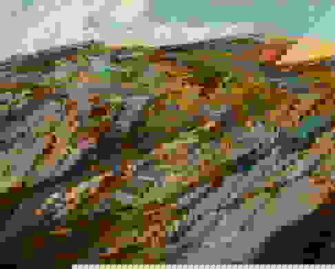 Charles Herbert Woodbury (am. 1864-1940), Ogunquit, Autumn, Oil On ...