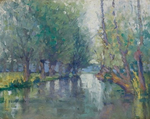 Frank Townsend Hutchens, River, Giverny