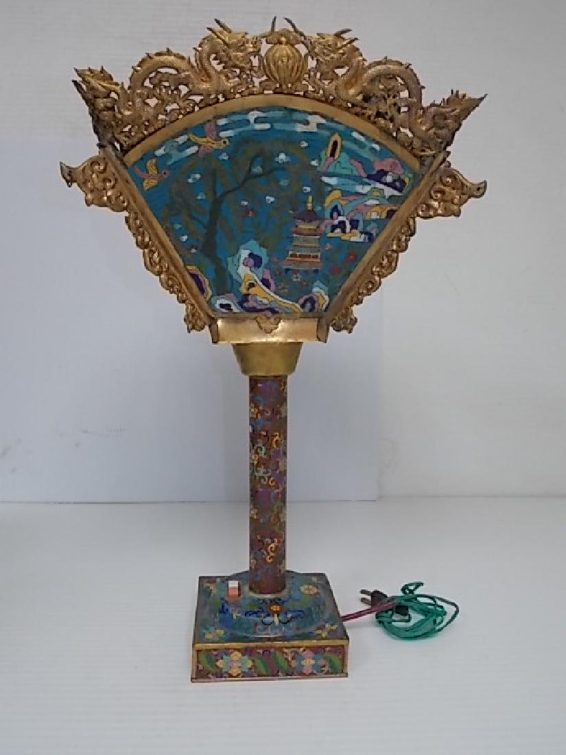 VINTAGE ANTIQUE CHINESE CLOISONNE LAMP W/ GOLD - Jun 06, 2019 | Manny's ...