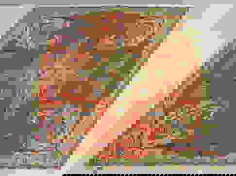 Decorative Handmade Middle Eastern Table Top Tapestry Auction