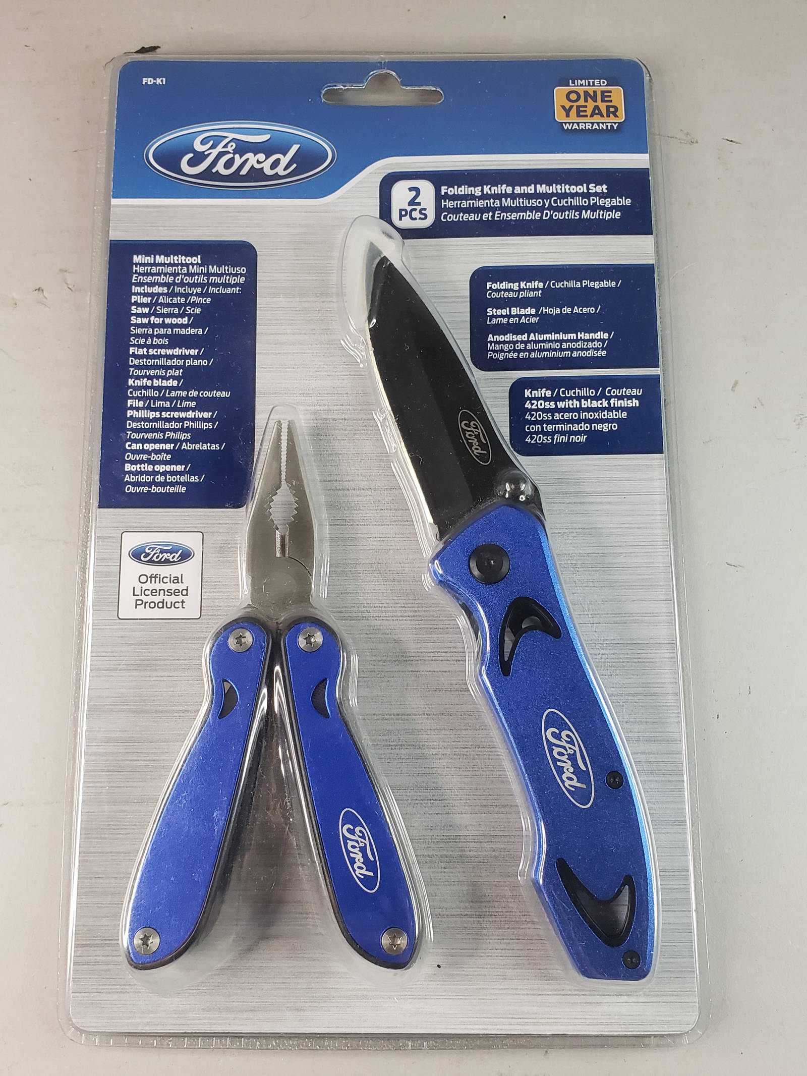 Vintage Collectible Ford Folding Knife & Multitool Set Auction