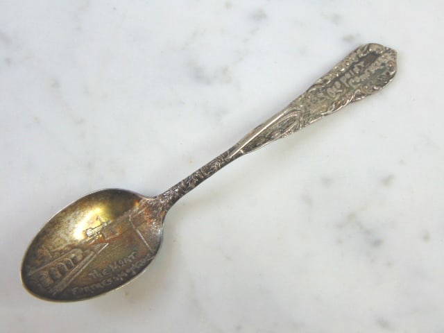 Fort Monroe Sterling Silver Spoon By Wm. B. Durgin Auction