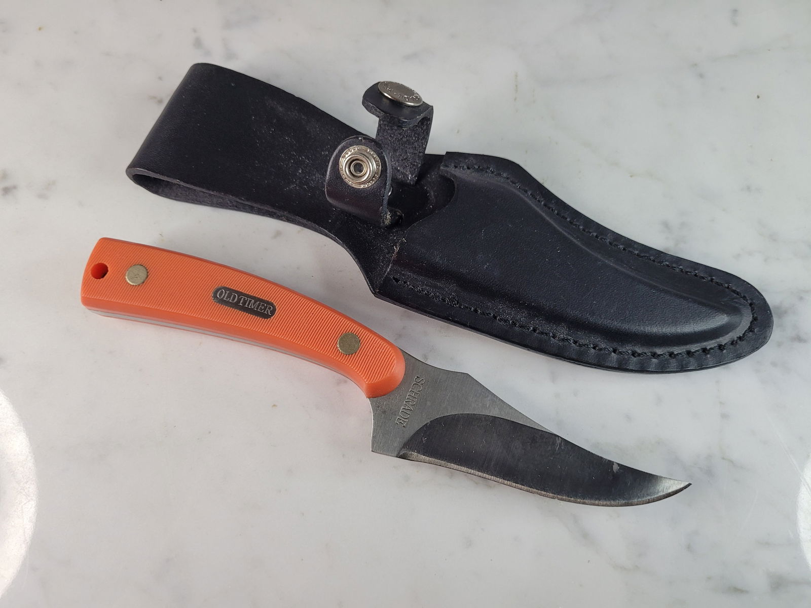 Schrade Old Timer Deer Slayer Fixed Blade Knife W/ Sheath Auction