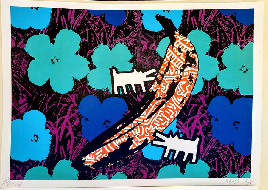 Death Nyc Keith Haring Eating Warhol's Banana (ap)