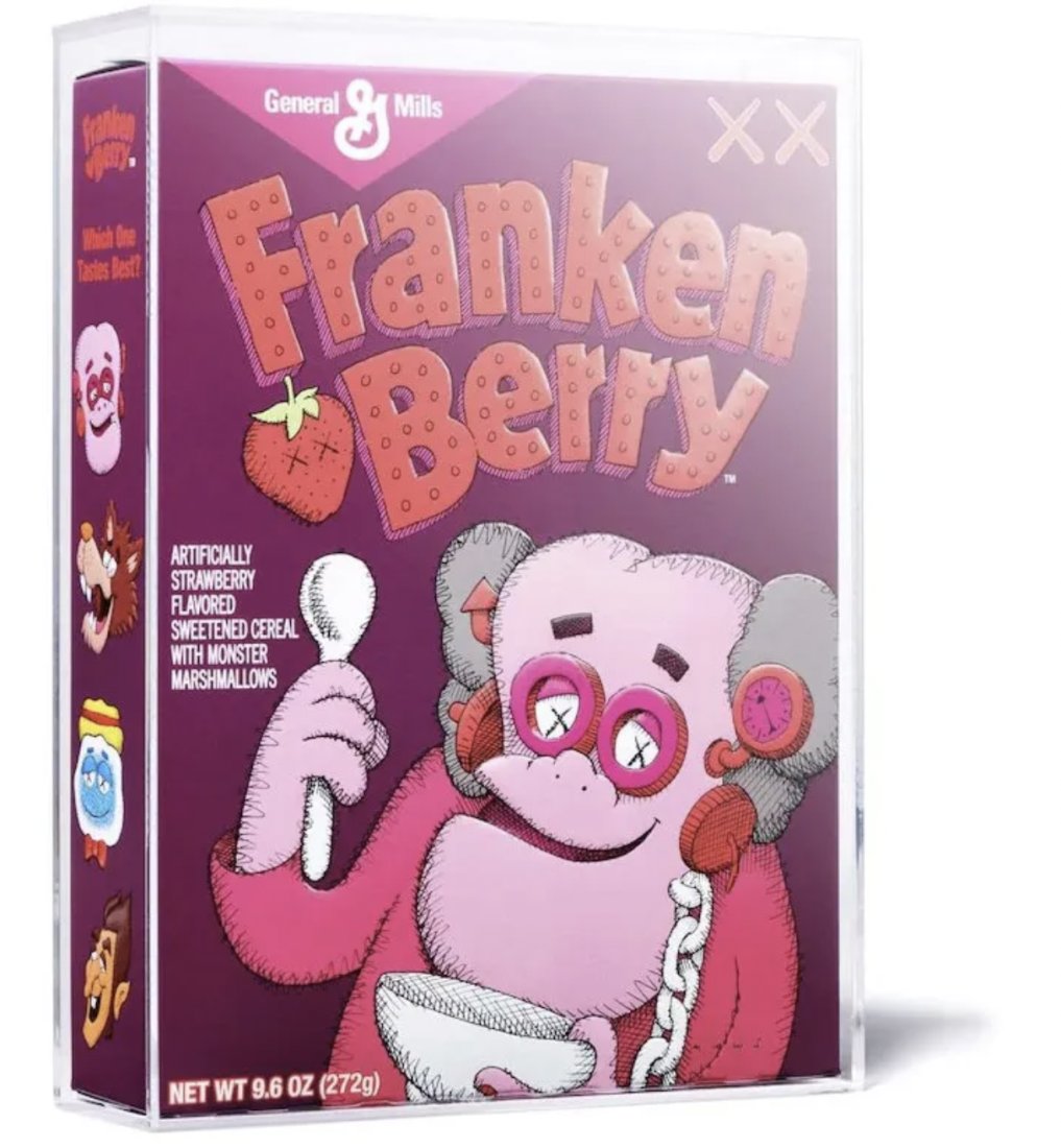 Kaws Monsters Franken Berry Limited Edition Acrylic Cased