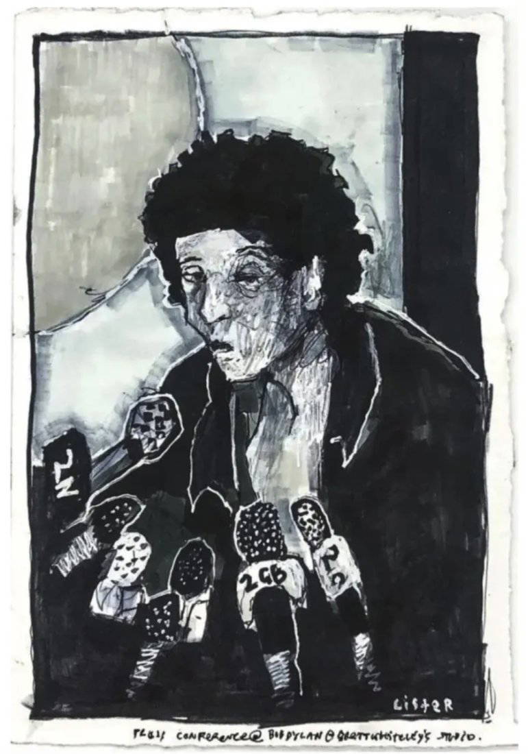 Anthony Lister - Bob Dylan Original Auction