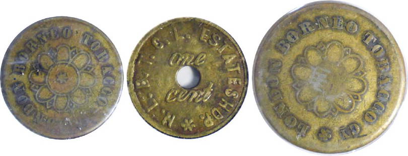 British North Borneo, Copper One Dollar, Labuk Token British North Borneo, Copper One Dollar, Labuk Token