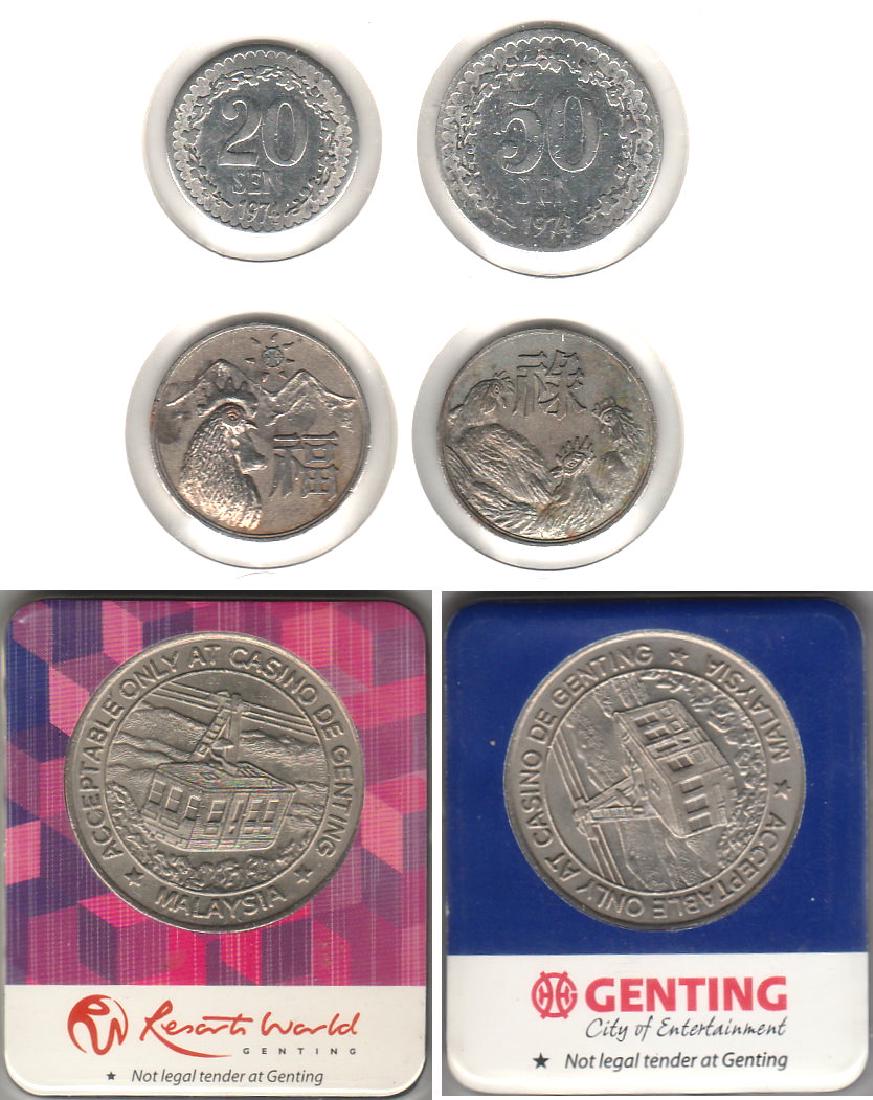 Malaysia, Genting Highland tokens - Oct 05, 2018 | Collectibles Auction ...