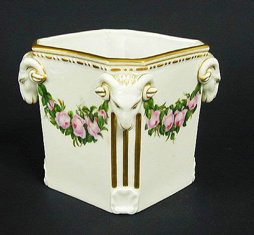 Royal Copenhagen Cache Pot W/ Rams Head