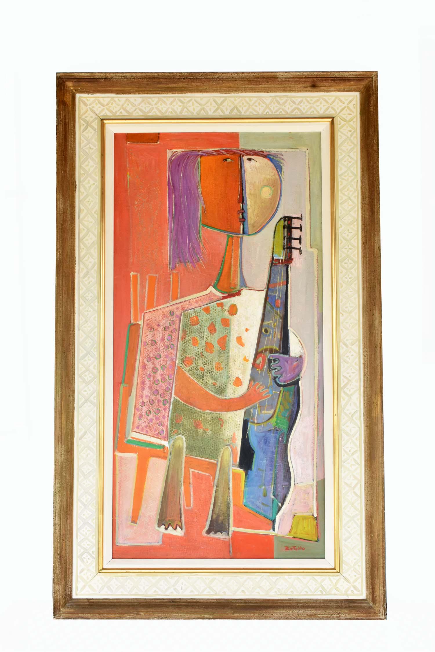 For Auction: Angel Botello ( Puerto Rico 1913 - 1986) oil Portrait ...