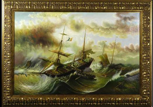 81: T Slowsky 20th Century Oil on Canvas