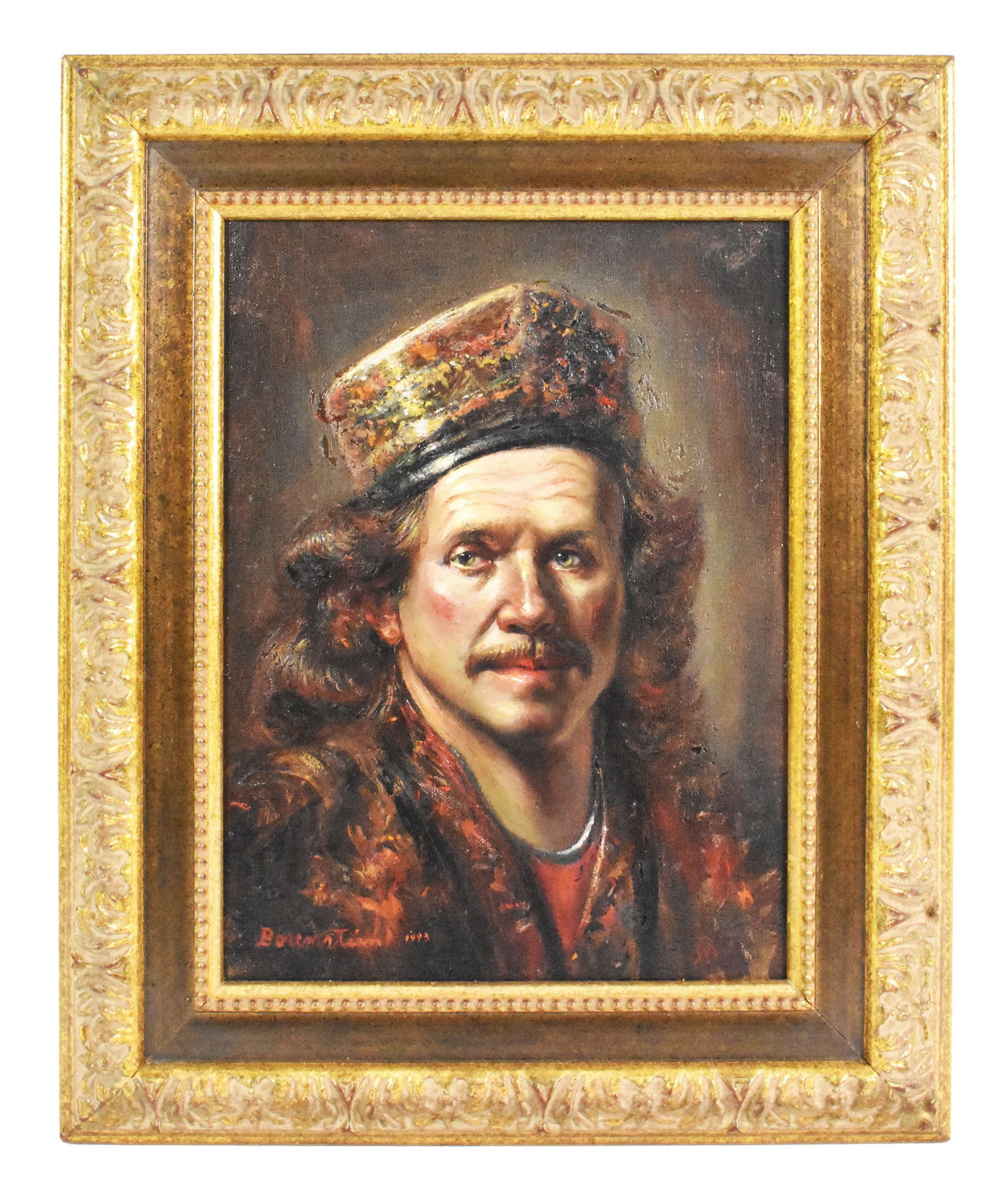 David Borenstein (american, B.1948), Self Portrait, Signed And Dated ...