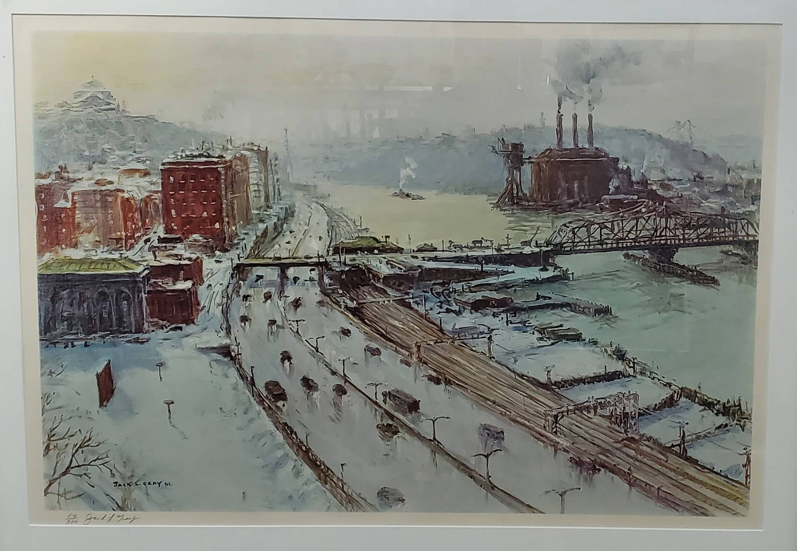 Jack Lorimer Gray (american, 1927-1981) Color Lithograph Auction