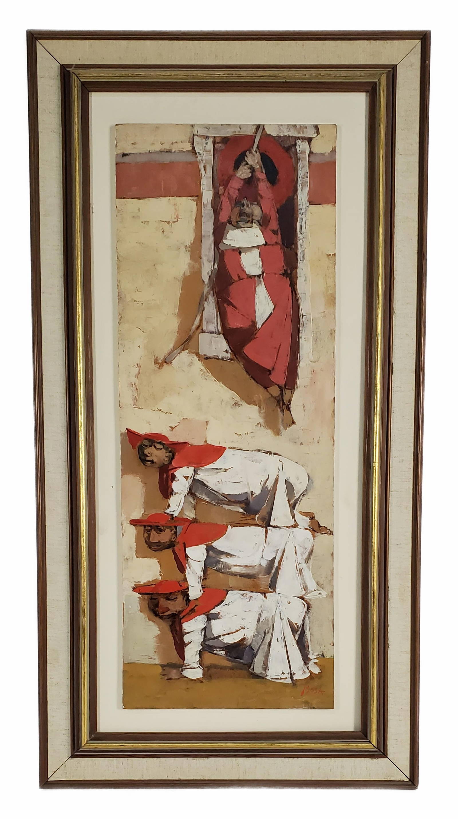 Louis Bosa (italian, 1905-1981) The Escape, Signed Bosa Lower Right ...