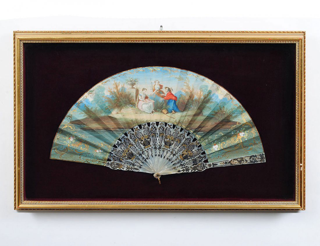 HAND PAINTED PAPER FAN