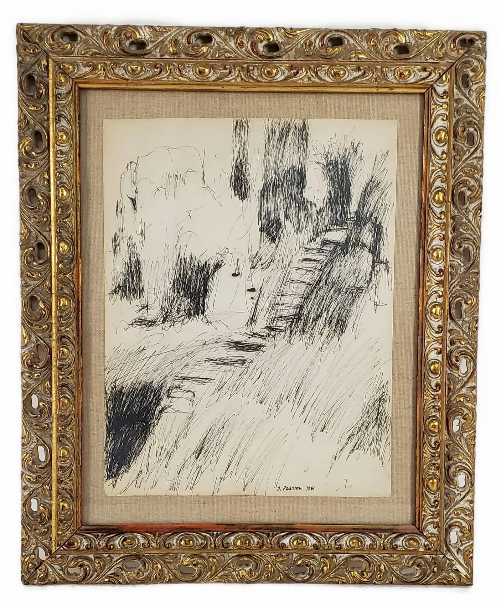 Dennis Pearson (american/wisconsin, B. 1939) Untitled, Signed D. Pearson And Dated 1961 Lower ...