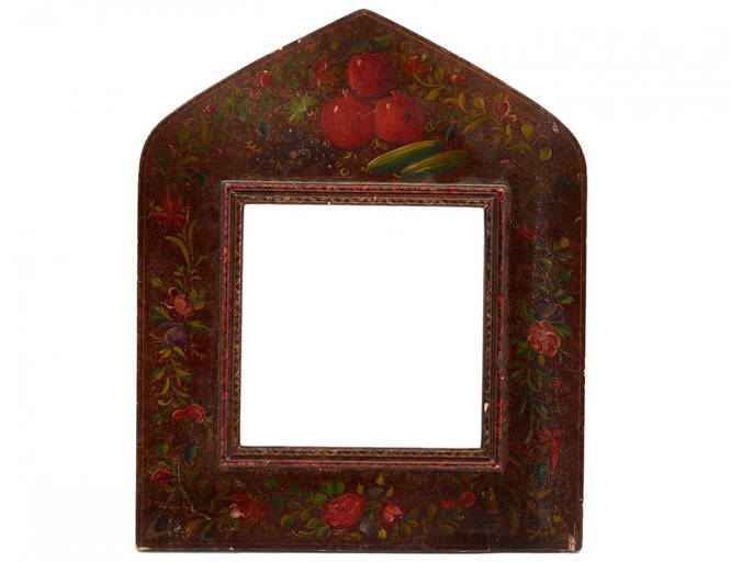 Middle Eastern Painted Wood Frame