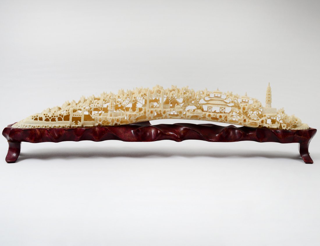 PIERCE CARVED IVORY BRIDGE