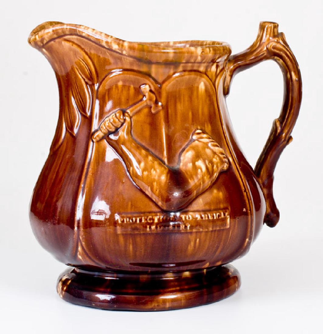 Rare Rockingham Pitcher, PROTECTION TO AMERICAN