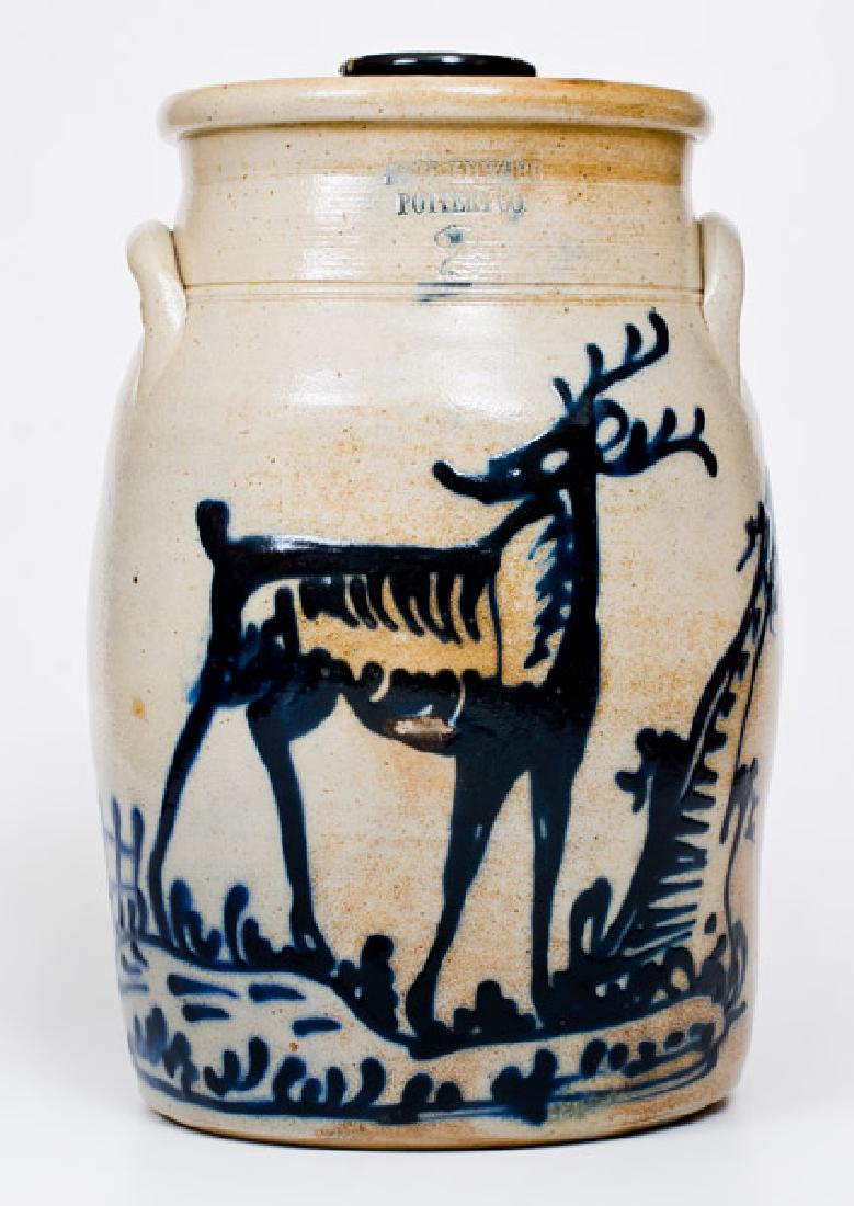 Exceptional FORT EDWARD POTTERY CO. Stoneware Deer