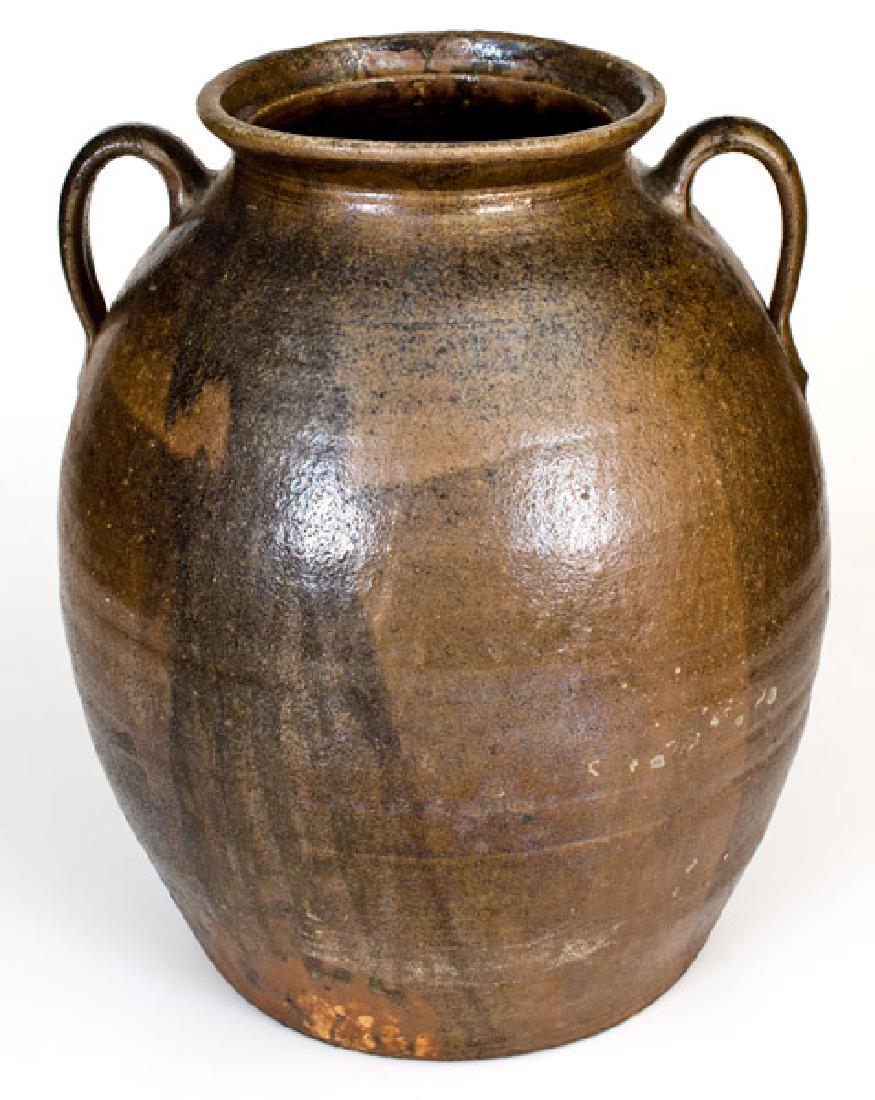 6 Gal. Double-Handled Stoneware Jar att. Jesse Bradford