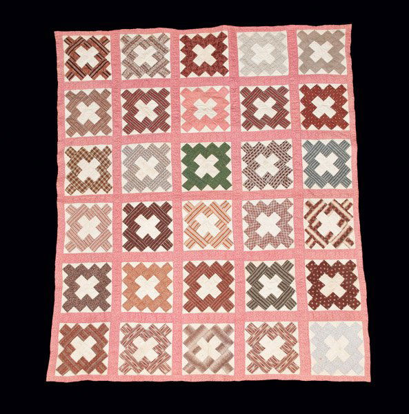 Patchwork Quilt with Geometric Designs