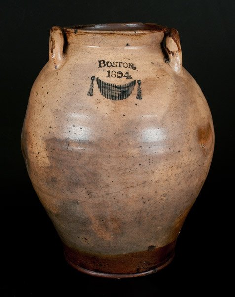 Rare "BOSTON / 1804" Stoneware Jar