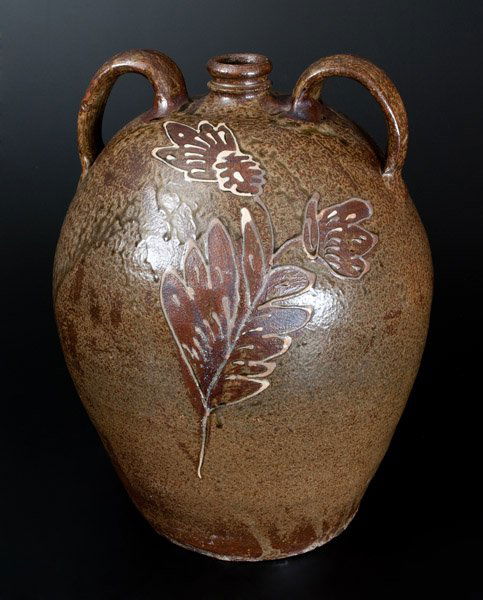 Exceptional Collin Rhodes, Edgefield, SC Stoneware Jug