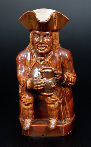 Outstanding Large-Sized Stoneware Toby Pitcher - Jul 18, 2015 | Crocker ...